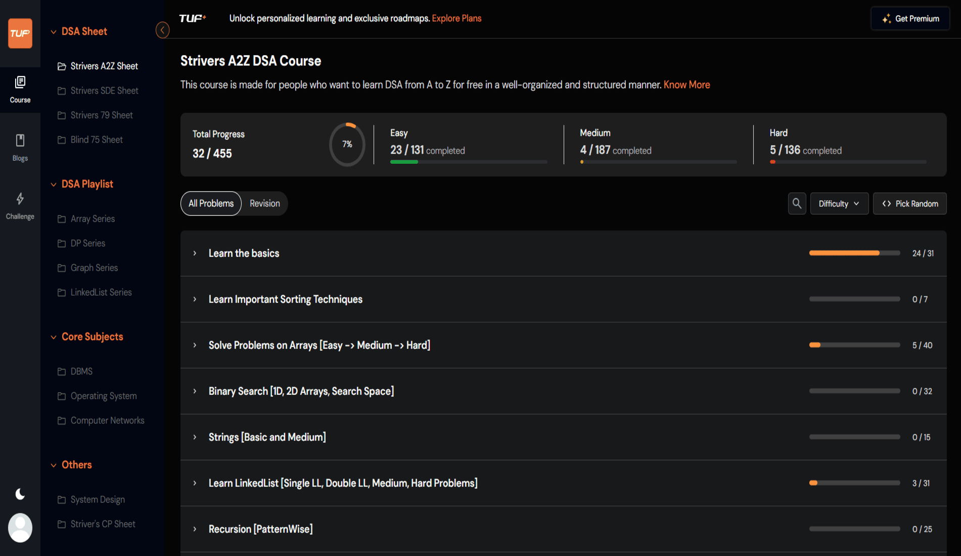 takeuforward - Best Coding Tutorials for Free